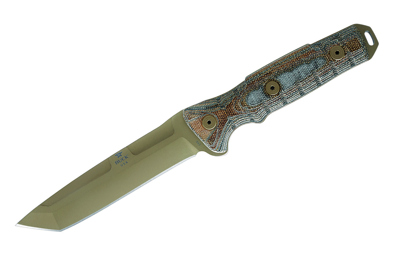Buck Knives 893 Coyote Tan Ground Combat Knife (GCK) Tanto 893BRS1-B ...