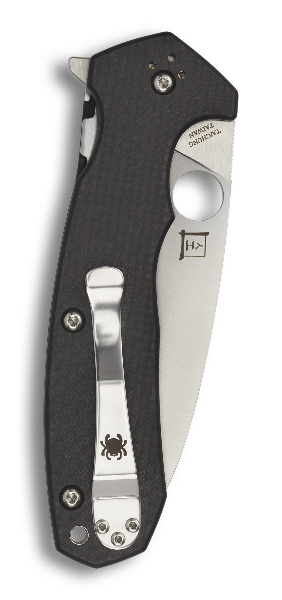 Spyderco Brian Lai Amalgam Flipper Knife 3.8″ S30V Satin Plain Blade ...