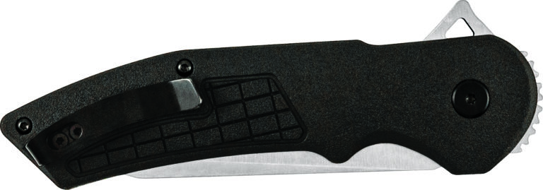 Buck Knives 261 Hexam EDC Flipper Black Folding Knife W/ Clip 0261BKS ...