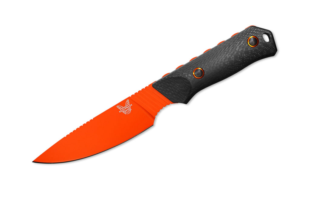 Benchmade 15600OR Raghorn Fixed Blade Knife, Carbon Fiber Handle, 4.64 ...