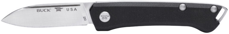 Buck Knives 110 Folding Hunter, S45VN Drop Point Blade, Black Scalloped ...