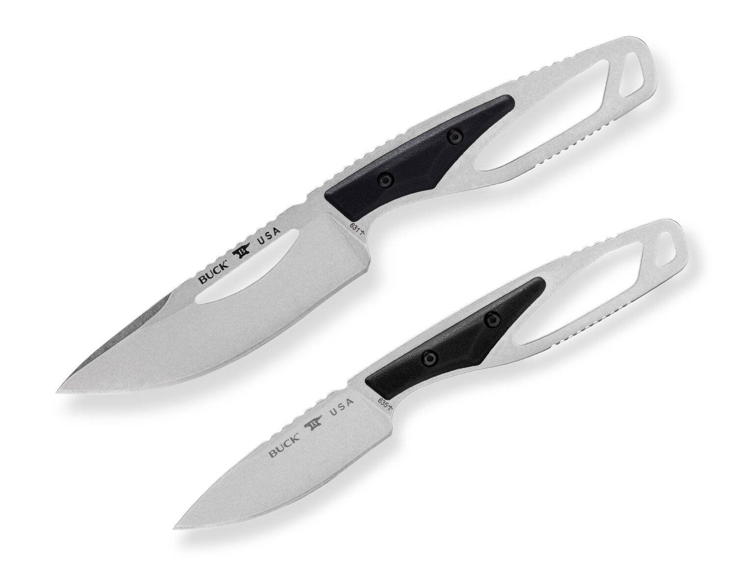 Buck Knives 631/635 Paklite Combo Kit, Black Handle, 4.00″/2.87″ 420HC ...