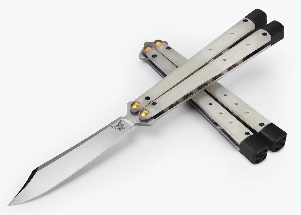 Benchmade 99 Necron Balisong Butterfly Knife, 4.59″ CPM-S30V Satin ...