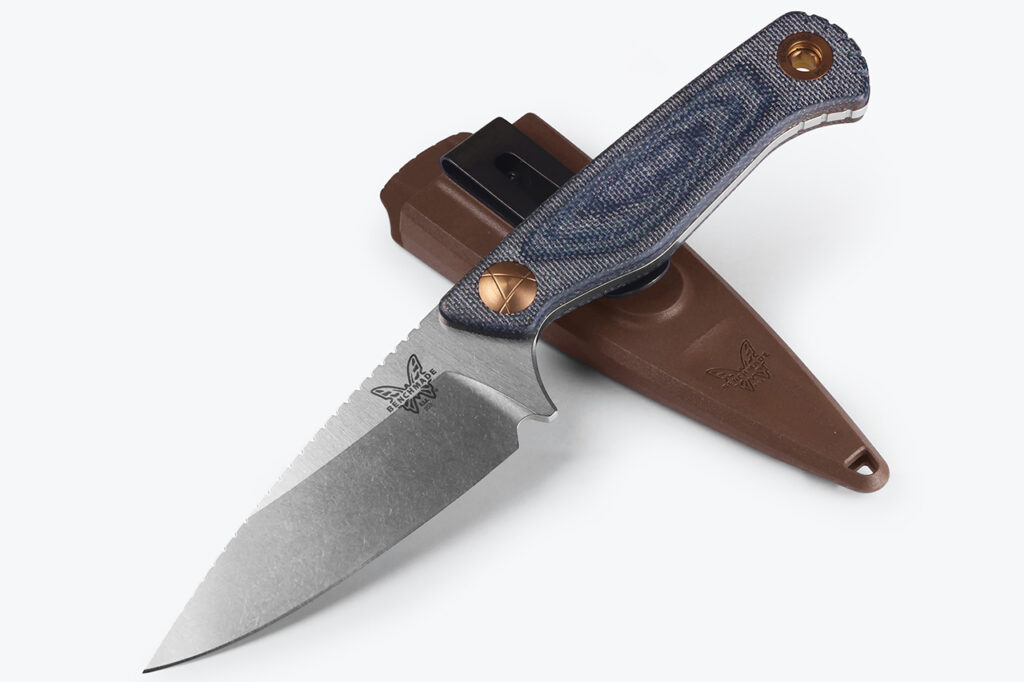 Benchmade 203 Dacian Pocket Fixed Blade Knife, 3.54″ CPM-MagnaCut Spear ...