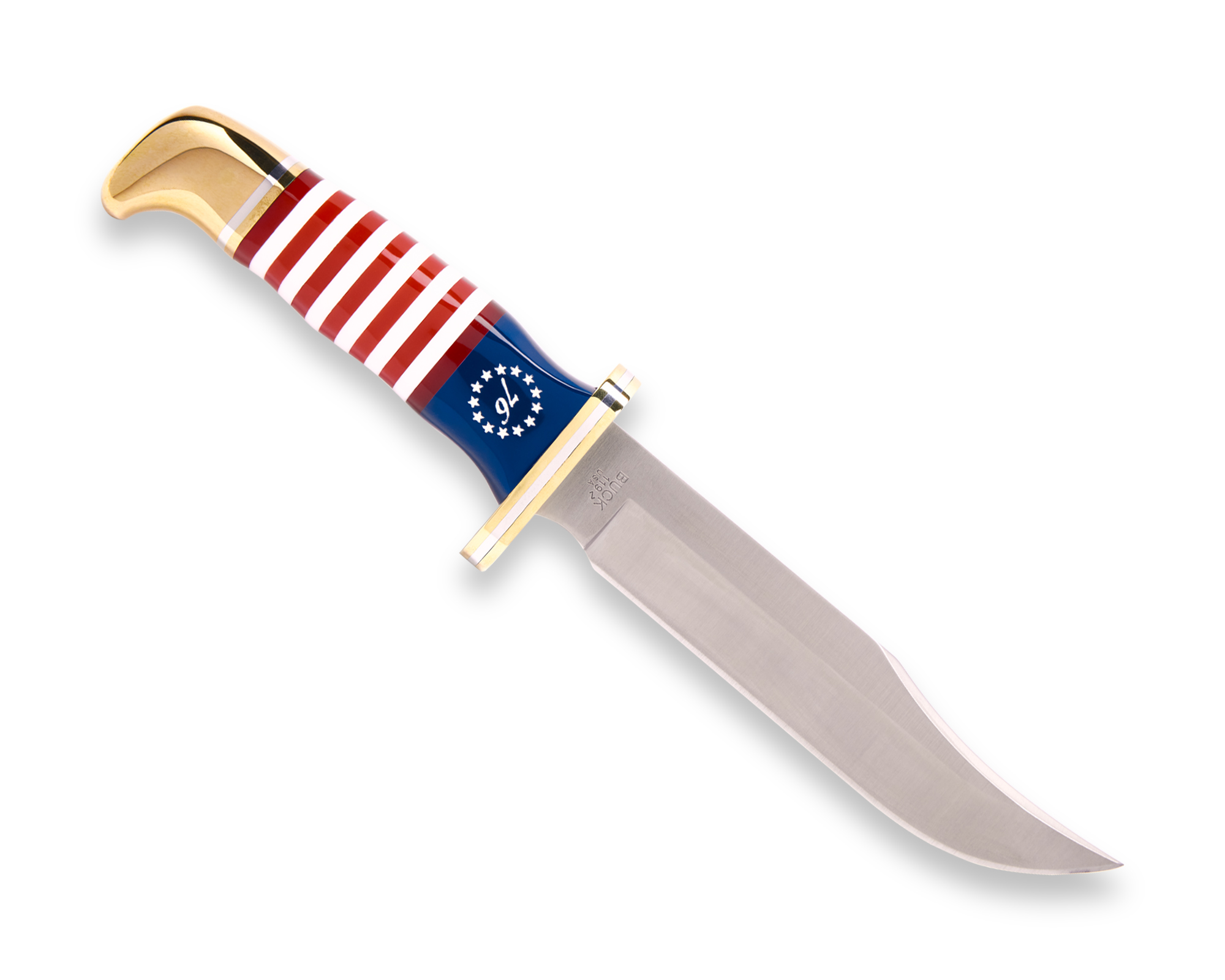 Buck Knives USA 250th Anniversary 119 Special Fixed Blade Knife, 6 ...